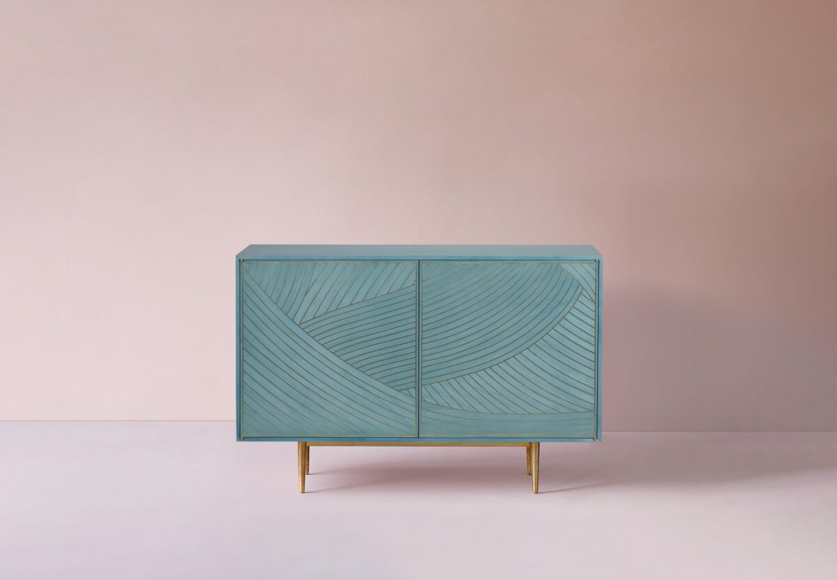 Dhow 2 Door Cabinet, Teal