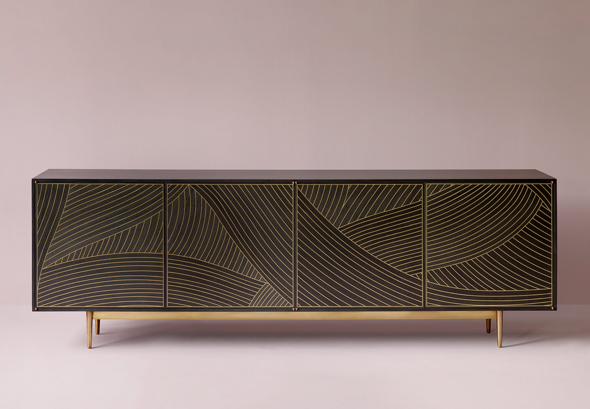 Dhow 4 Door Cabinet, Charcoal